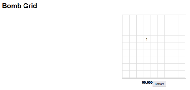 Bomb Grid (Bard): Just Another Minesweeper Clone – Brushed Steel Consulting